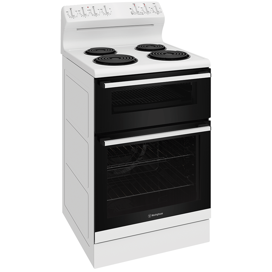 60cm freestanding electric oven and coil cooktop, white - WLE622WC ...