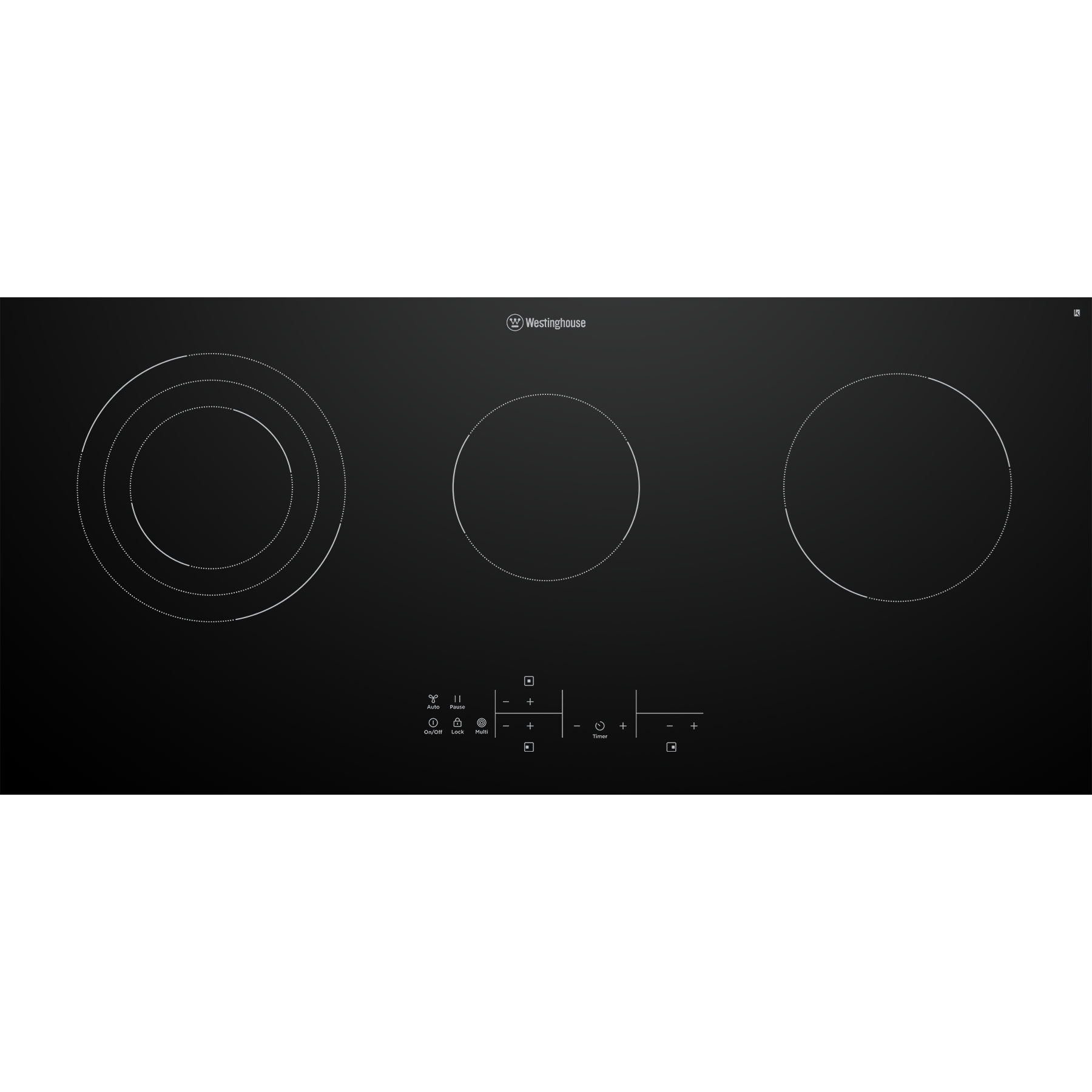 90cm 3 zone ceramic cooktop - WHC933BD | Westinghouse Australia