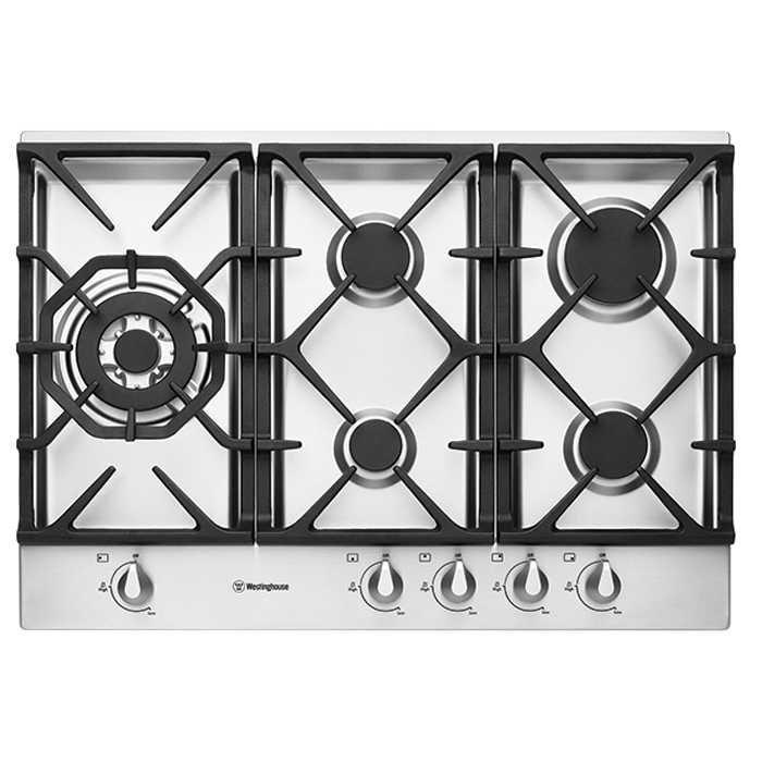 75cm stainless steel gas cooktop - WHG756SA | Westinghouse Australia