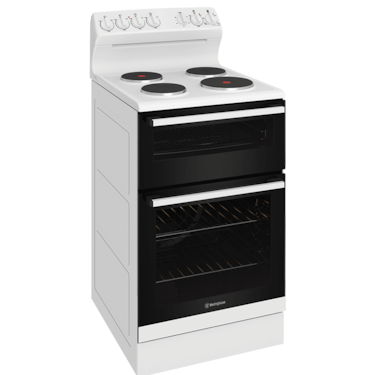 54cm freestanding electric oven and solid cooktop, white - WLE532WC ...