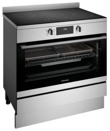 90cm electric freestanding oven with AirFry, stainless steel ...