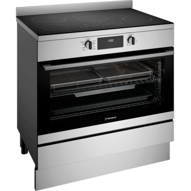 90cm electric freestanding oven with AirFry, stainless steel ...