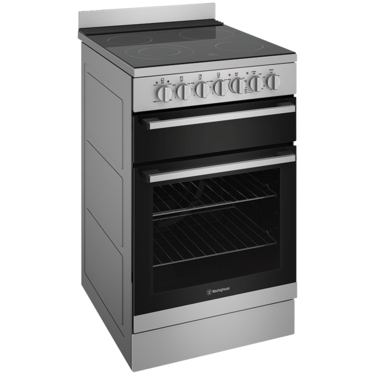 54cm freestanding electric oven and ceramic cooktop, stainless steel ...