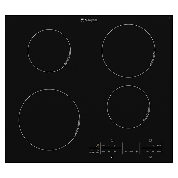 60 cm 4 zone induction cooktop - WHI644BA | Westinghouse Australia