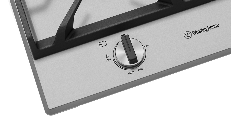 90cm 5 burner stainless steel gas cooktop - WHG955SB | Westinghouse ...