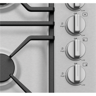 90cm 5 burner stainless steel gas cooktop - WHG955SB | Westinghouse ...