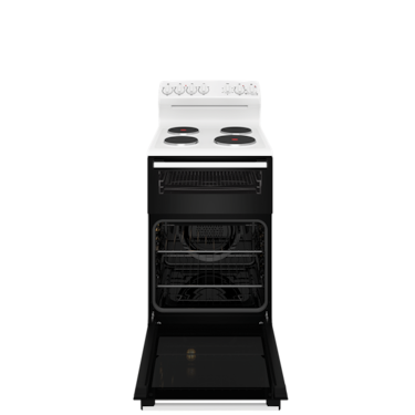 54cm freestanding electric oven and solid cooktop, white - WLE532WC ...
