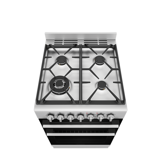 54cm dual fuel upright, stainless steel - WFE512SC | Westinghouse Australia