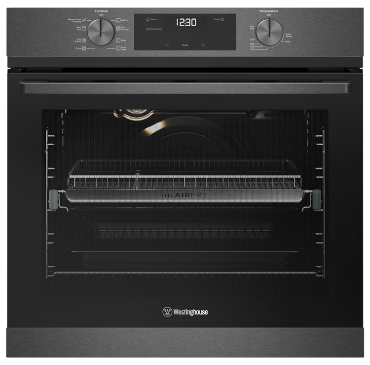 60cm multi-function 8 oven with AirFry, dark stainless steel ...