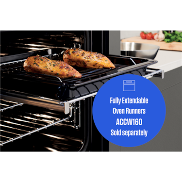 60cm multi-function 10 pyrolytic oven with AirFry, stainless steel ...