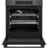 60cm multi-function 19 pyrolytic oven with Roast + Steam, dark ...