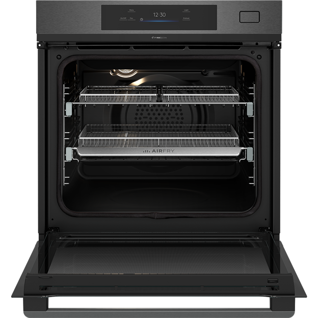 60cm multi-function 19 pyrolytic oven with Roast + Steam, dark ...