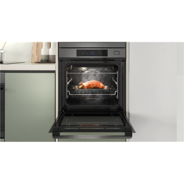 60cm multi-function 19 pyrolytic oven with Roast + Steam, dark ...