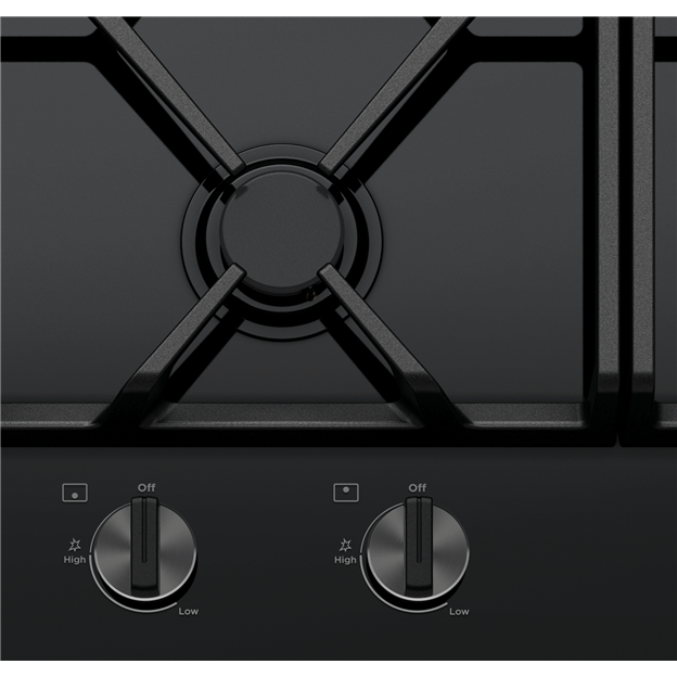 90cm 5 burner black ceramic glass gas cooktop - WHG959BD | Westinghouse ...