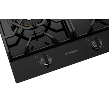 90cm 5 burner black ceramic glass gas cooktop - WHG959BD | Westinghouse ...
