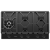 90cm 5 burner black ceramic glass gas cooktop - WHG955BCA ...