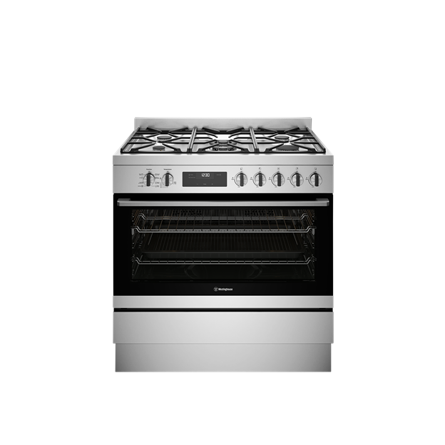 90cm dual fuel freestanding oven, stainless steel - WFE9515SD ...