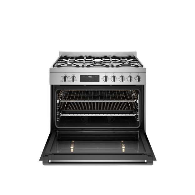 90cm dual fuel freestanding oven, stainless steel - WFE9515SD ...