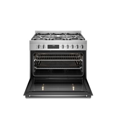 90cm dual fuel freestanding oven, stainless steel - WFE9515SD ...