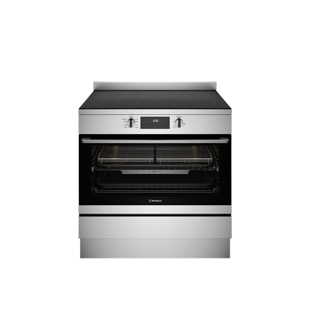 90cm electric freestanding oven with AirFry, stainless steel ...