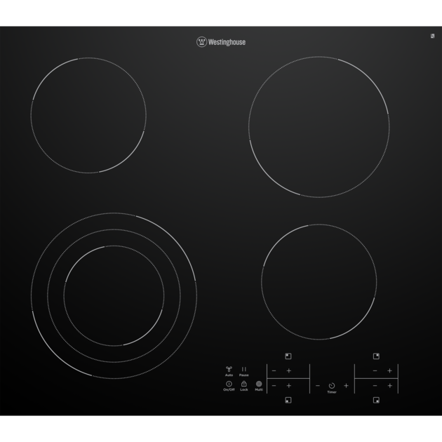 60cm 4 zone ceramic cooktop - WHC643BD | Westinghouse Australia