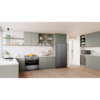 90cm electric freestanding oven with AirFry, dark stainless steel ...