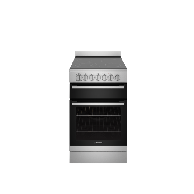 54cm freestanding electric oven and ceramic cooktop, stainless steel ...