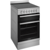 54cm freestanding electric oven and ceramic cooktop, stainless steel ...